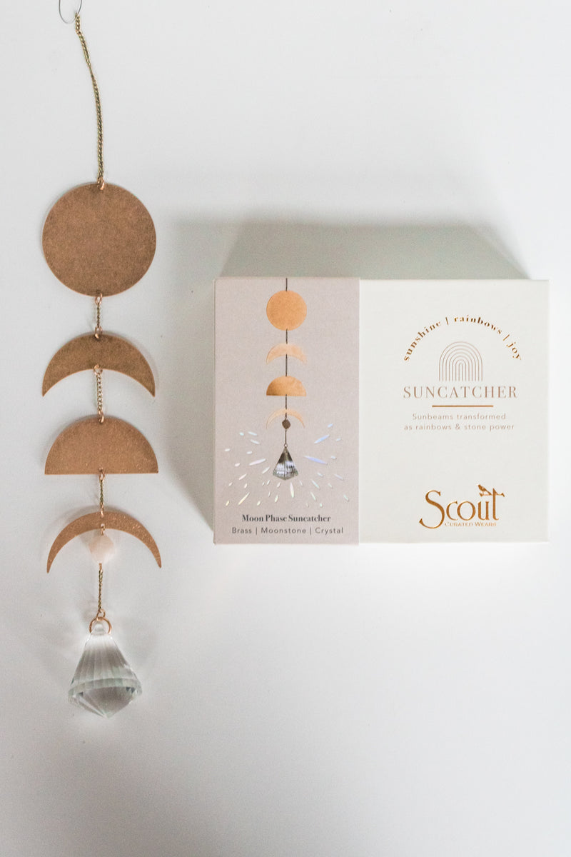 Moon Phase Suncatcher – Selene Stone