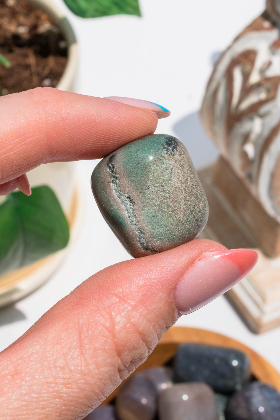 Grape Agate Tumbled Stone – Selene Stone