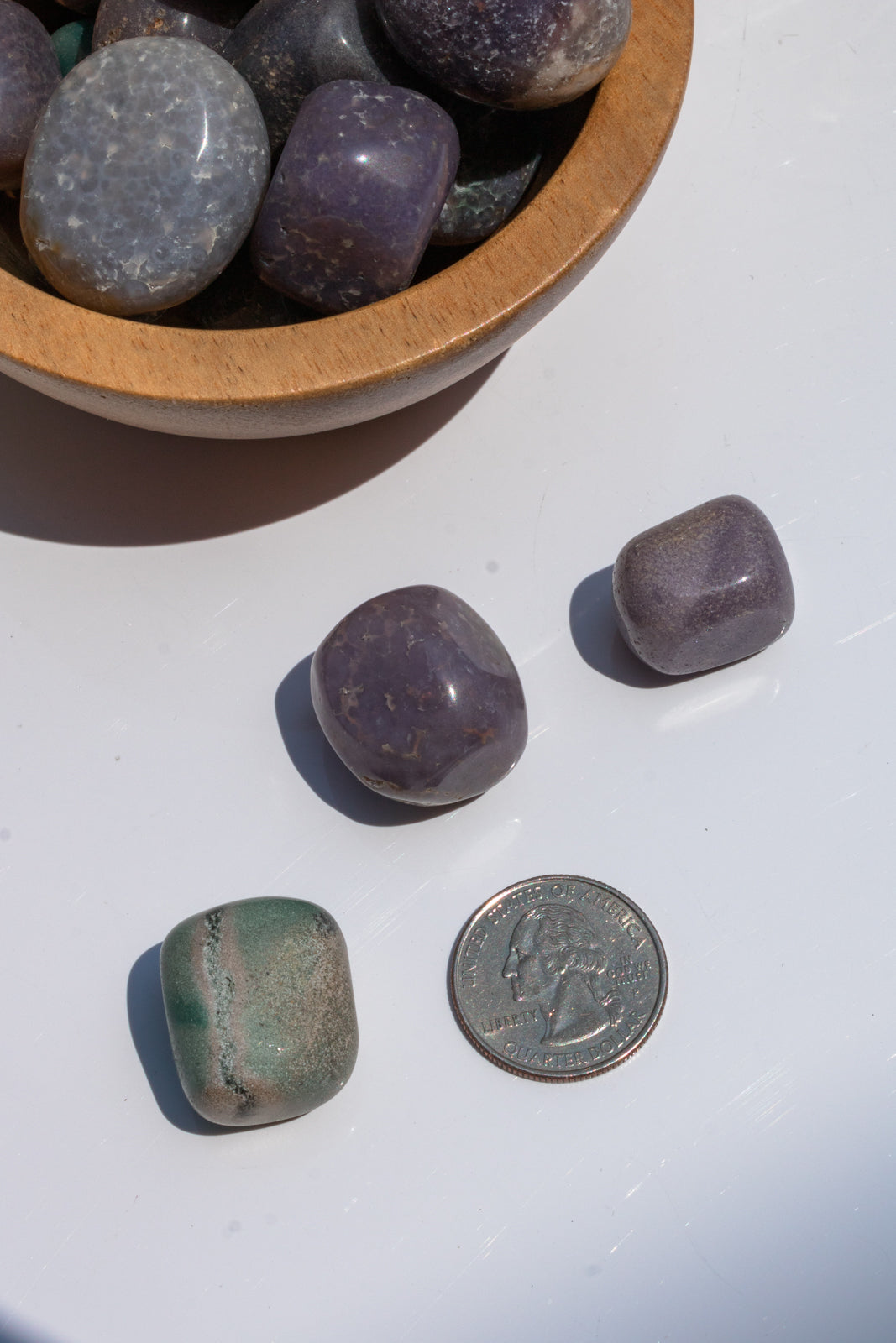 Grape Agate Tumbled Stone – Selene Stone
