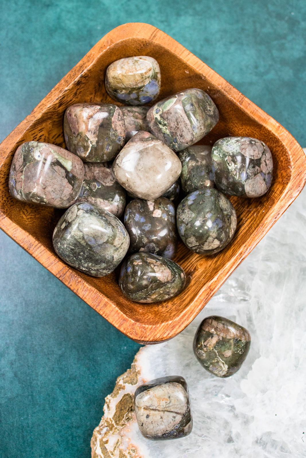 Llanite Tumbled Stone – Selene Stone